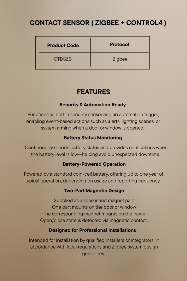 Contact Sensor(CTDSZB) – Confio Technologies